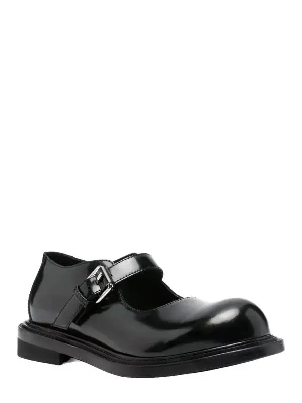 Moschino Buckle-strap Loafers - Black