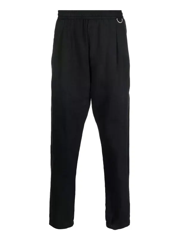 LOW BRAND Straight-leg Linen Trousers - Black