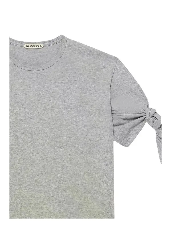 JW Anderson Knot-detail T-shirt - Grey