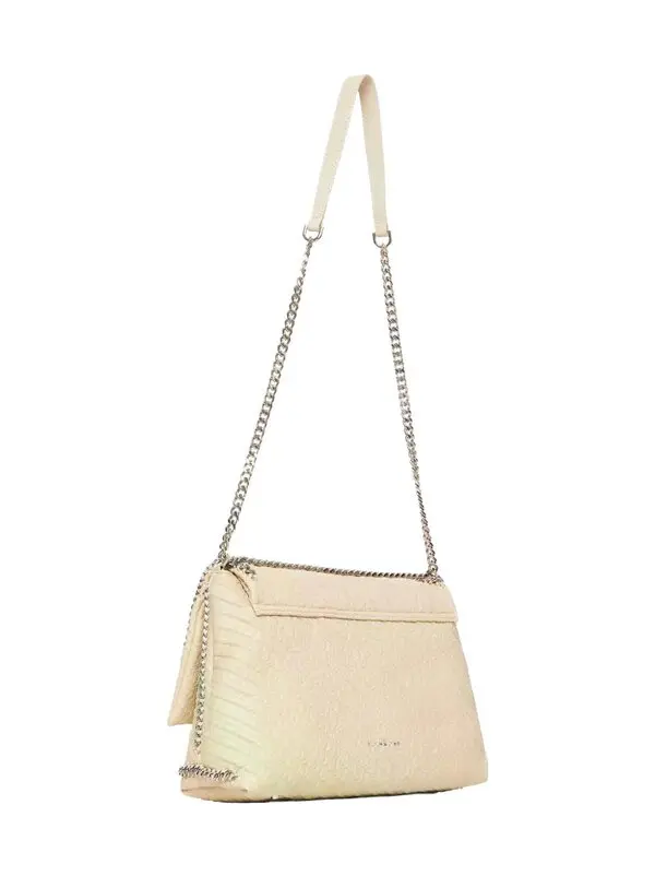 John Richmond Chain Detail Shoulder Bag - Neutrals