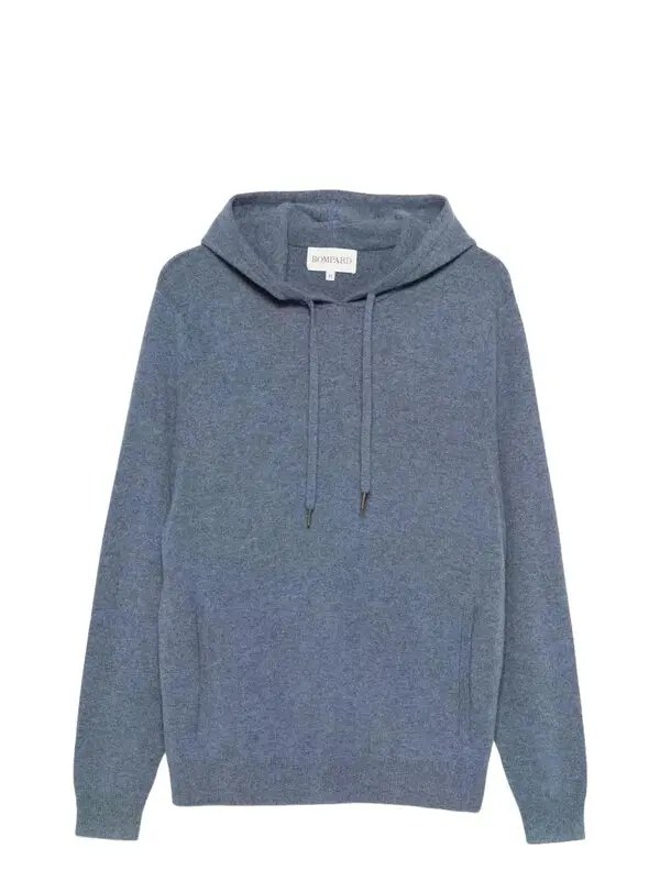Eric Bompard Long-sleeve Drawstring Hoodie - Blue