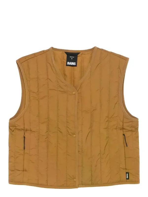 Rains Quilted Liner Gilet - Brown