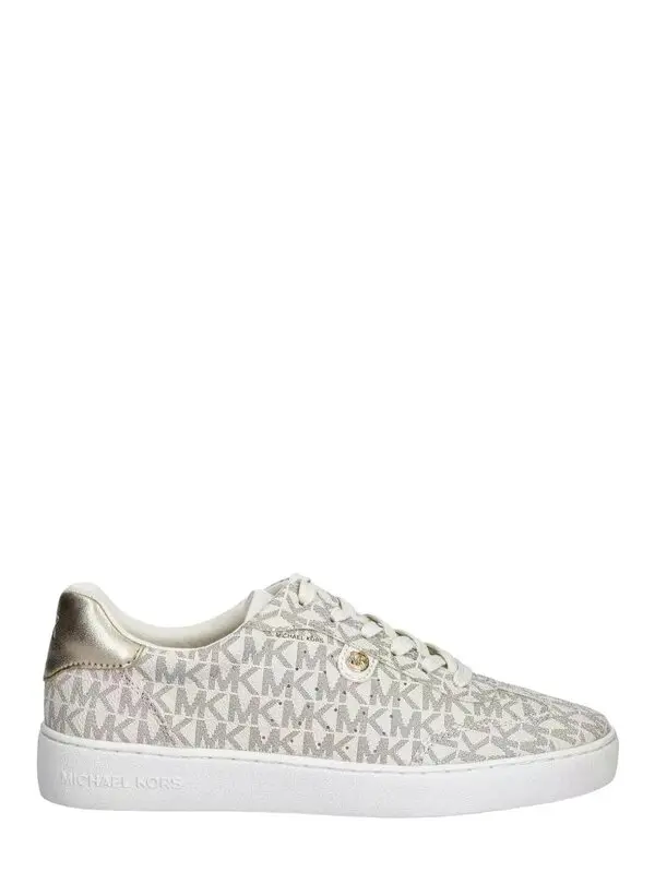 Michael Kors Scotty Logo-pattern Lace-up Sneakers - Neutrals