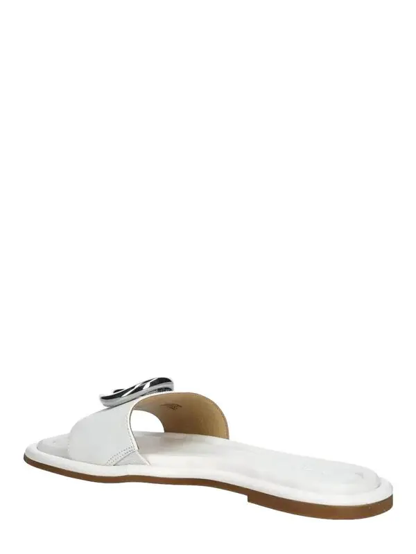 Michael Kors Milan Flat Sandals - White