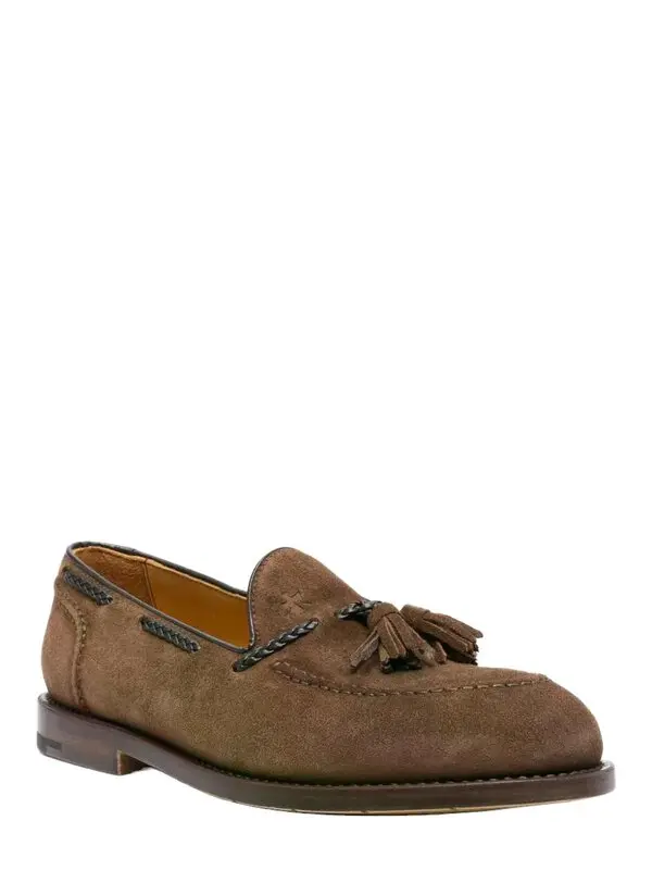Premiata Tassel Braided-detail Loafers - Brown