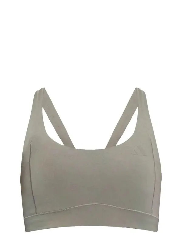 Adidas X Entire Studios Optime Logo-detail Sports Bra - Neutrals