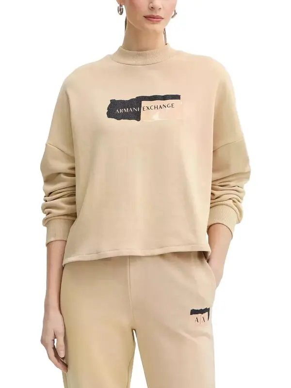 Armani Exchange Print Sweatshirt - Neutrals
