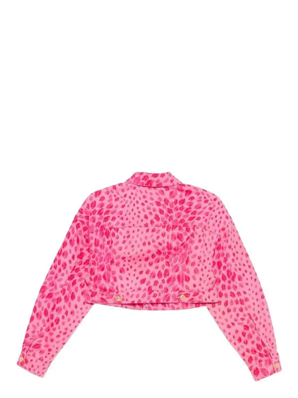 Just Cavalli Animal Print Cropped Jacket - Pink