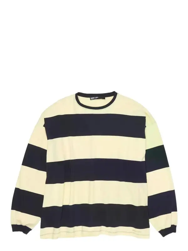Bimba Y Lola Striped Balloon Sleeve T-shirt - Blue