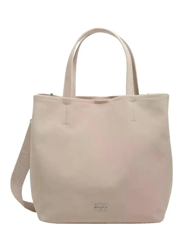 Bimba Y Lola Tote Bag With Top Handles And Adjustable Strap - Neutrals