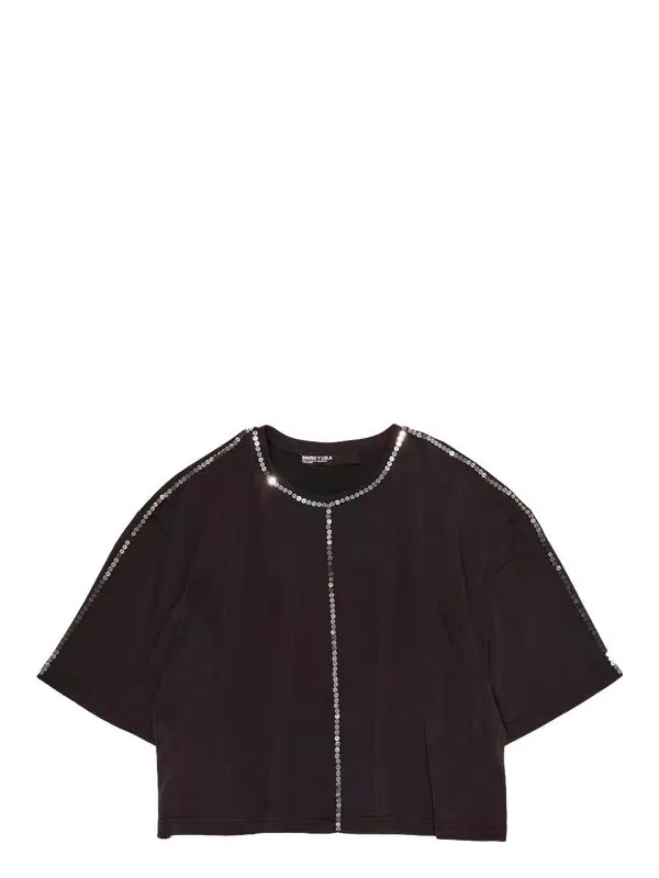 Bimba Y Lola Sequin Embellished T-shirt - Black