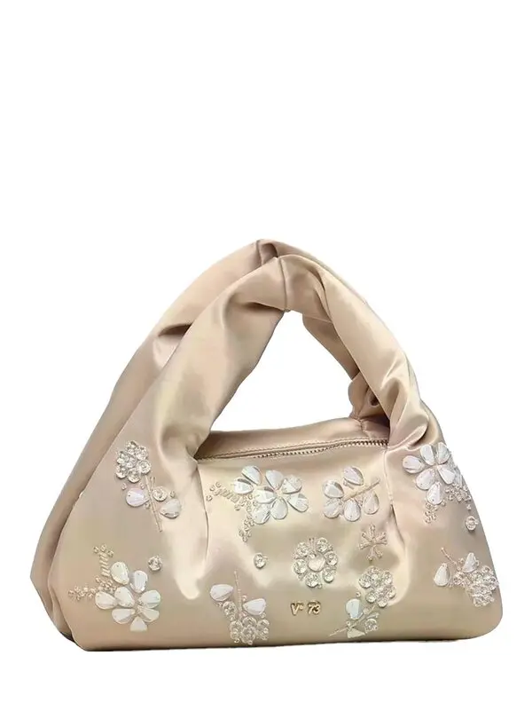 V°73 Floral Embellished Shoulder Bag - Neutrals