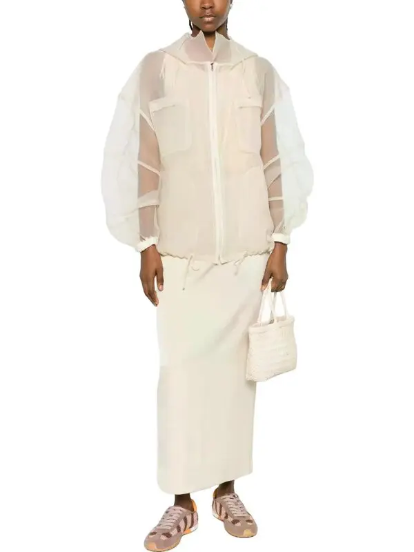 SYSTEM Hooded Chest-pocket Jacket - Neutrals