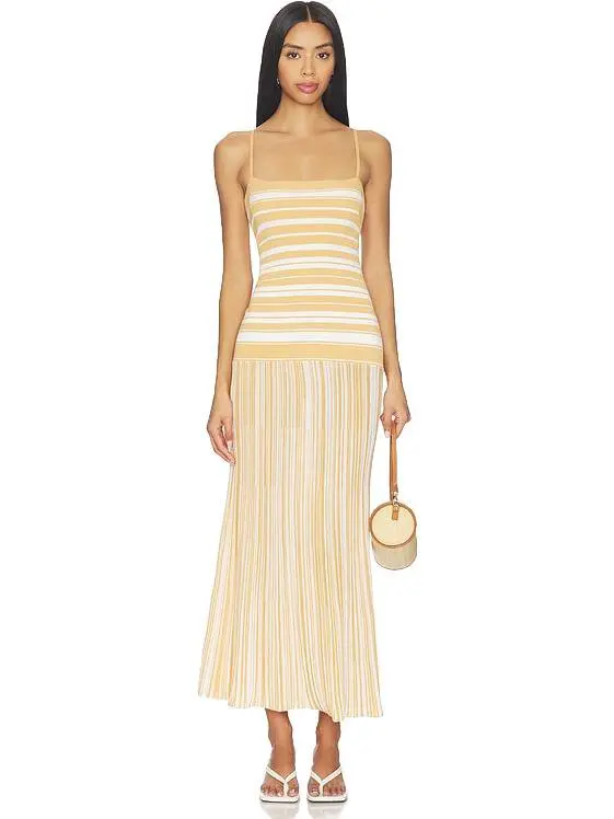 Faithfull The Brand Esenia Knit Dress - Tan