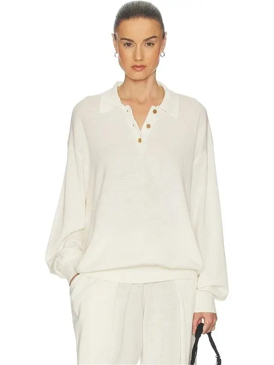 HELSA Oversized Polo - Ivory