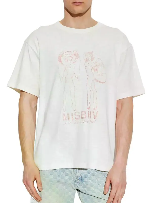 MISBHV Graphic Print T-shirt - Neutrals