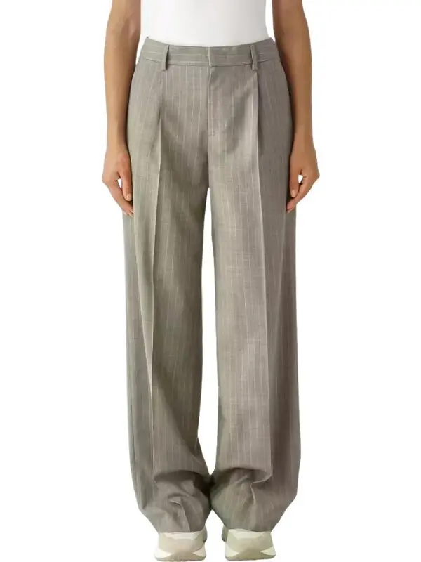 PT TORINO Iola Pinstripe Trousers - Grey
