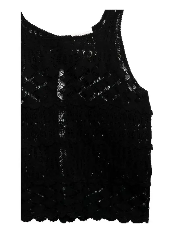 SEMICOUTURE Lace Top - Black