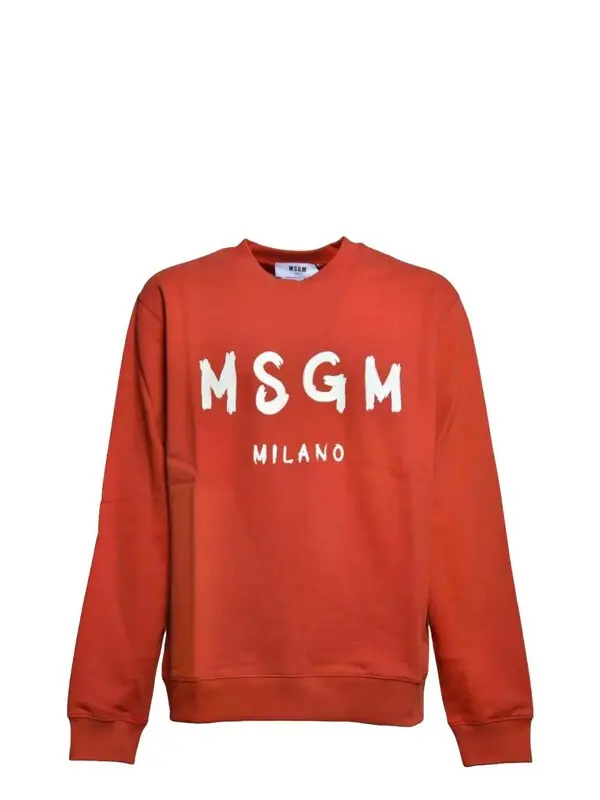 MSGM Crew Neck Sweatshirt - Red