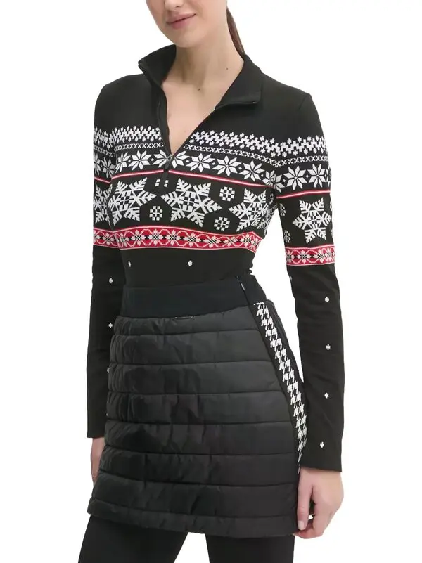 NEWLAND Isabeau Jumper With Snowflake Print - Black