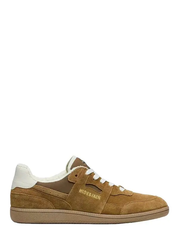 HIDE&JACK Shaggy Panelled Lace Up Sneakers - Brown