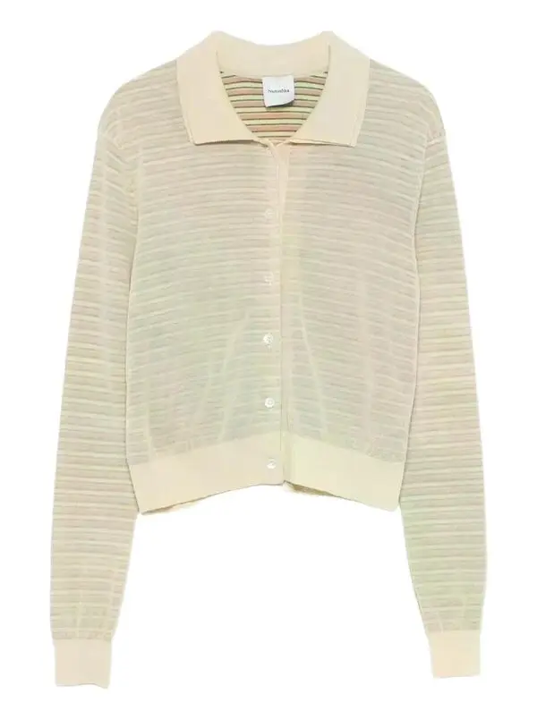 Nanushka Prema Striped Cardigan - Neutrals