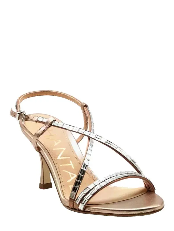 CHANTAL Jewel-effect Heeled Sandals - Pink