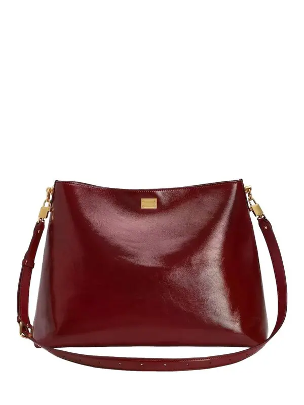 Dolce & Gabbana Vittoria Leather Cross Body Bag - Red