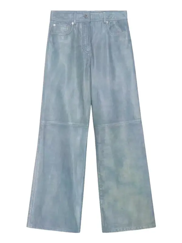 STAND STUDIO Mylah Panelled Wide Leg Trousers - Blue