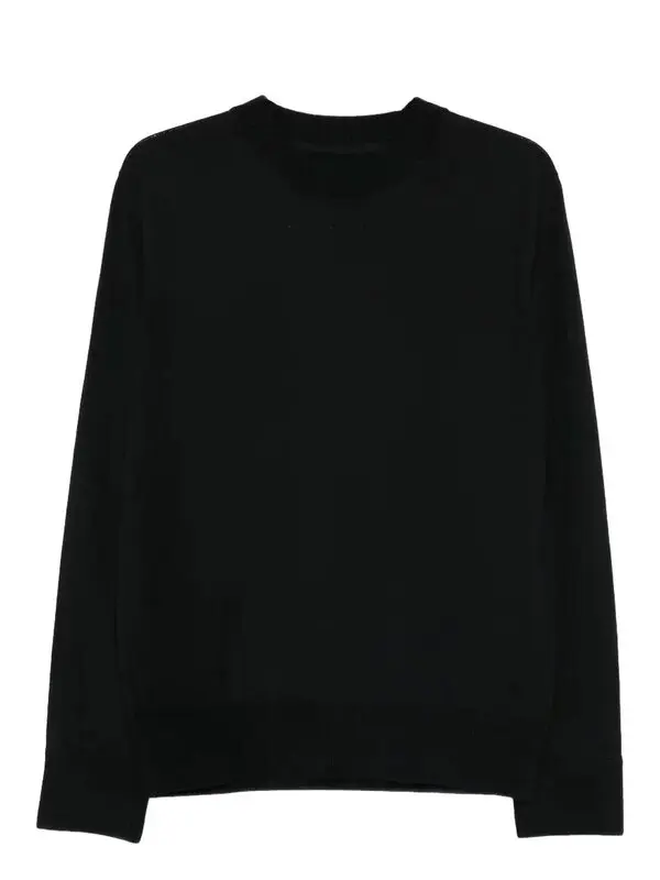 Sacai Long-sleeve Crew Neck Sweater - Black