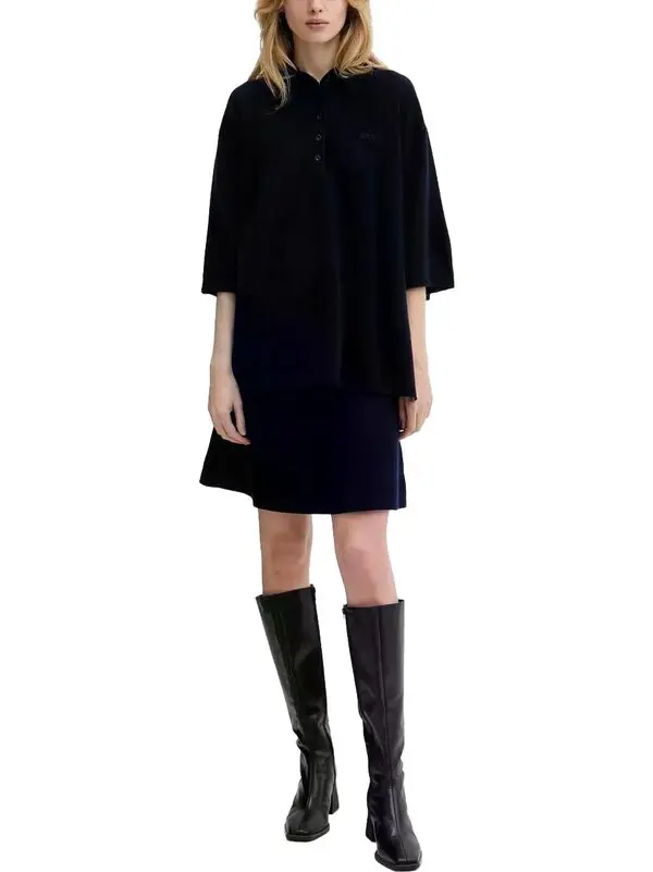 GESTUZ Knitted Mini Skirt - Blue