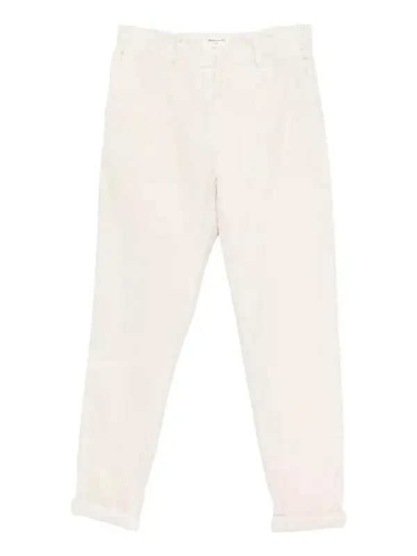 MAISON123 Corduroy Texture Trousers - Neutrals