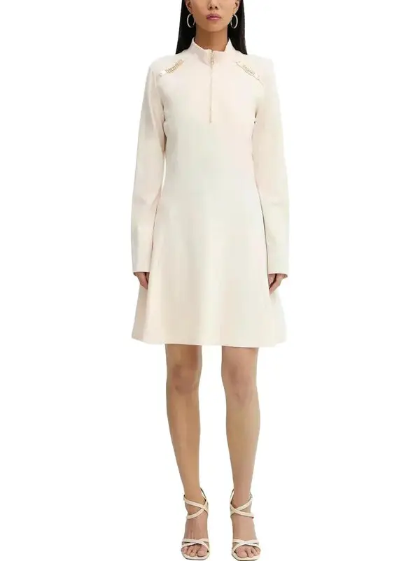 Liu Jo Milano Chain Detail Mini Dress - Neutrals