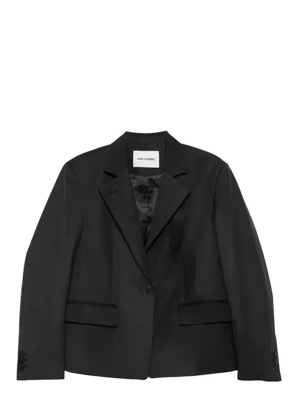 LOW CLASSIC Notched-lapel Button-fastening Blazer - Grey