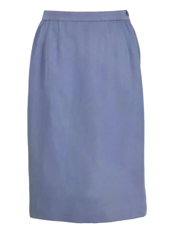 Valentino Garavani Cotton Midi Skirt - Blue