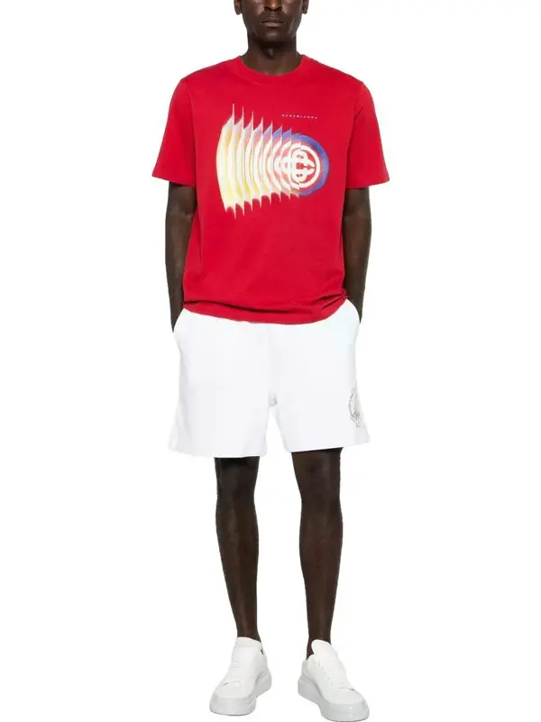 Casablanca Shockwave Cotton T-shirt - Red