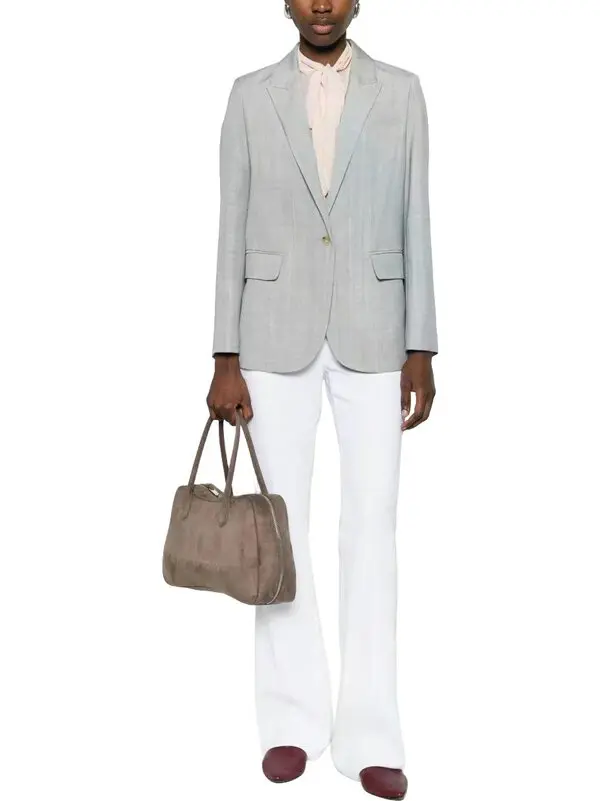 FORTE_FORTE Single-breasted Blazer - Grey