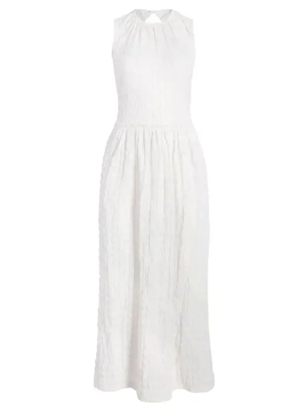 Proenza Schouler White Label Zoira Textured Midi Dress - Neutrals