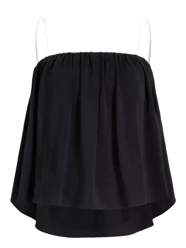 Proenza Schouler White Label Vanna Layered Blouse - Black