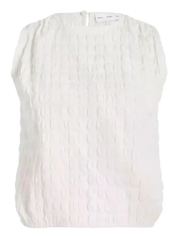 Proenza Schouler White Label Textured Crew-neck Top - Neutrals