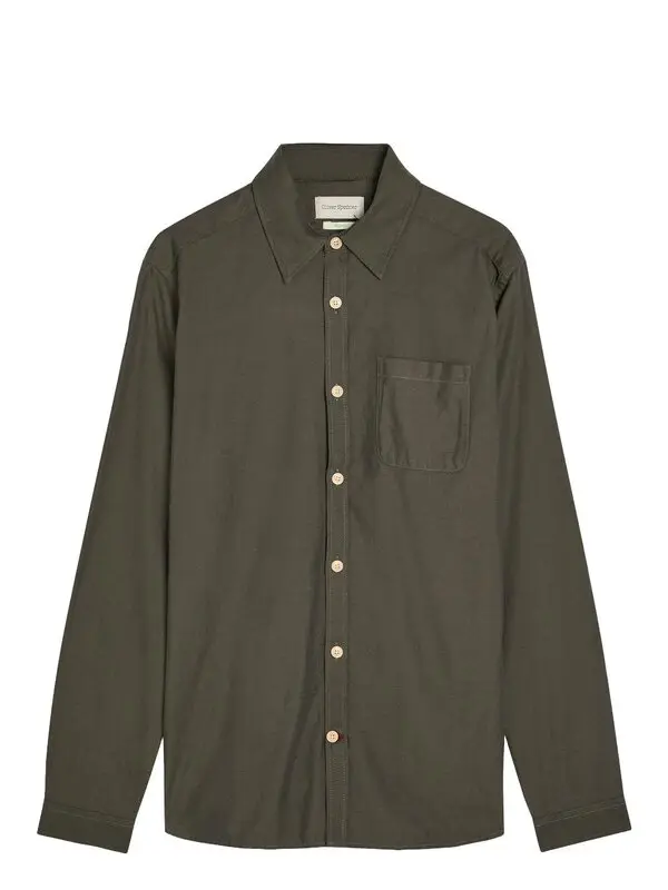 Oliver Peoples New York Special Cotton Shirt - Green