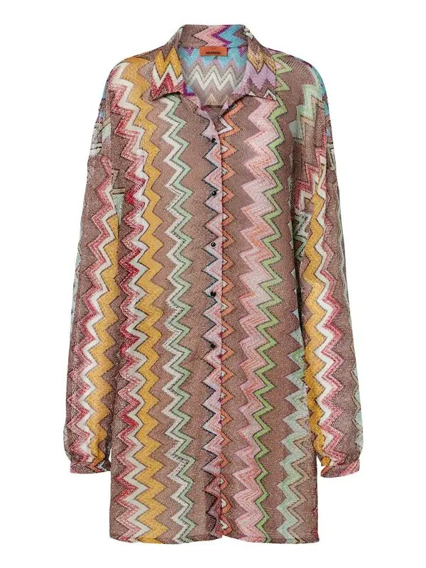 Missoni Zigzag Lame Shirt - Multicoloured