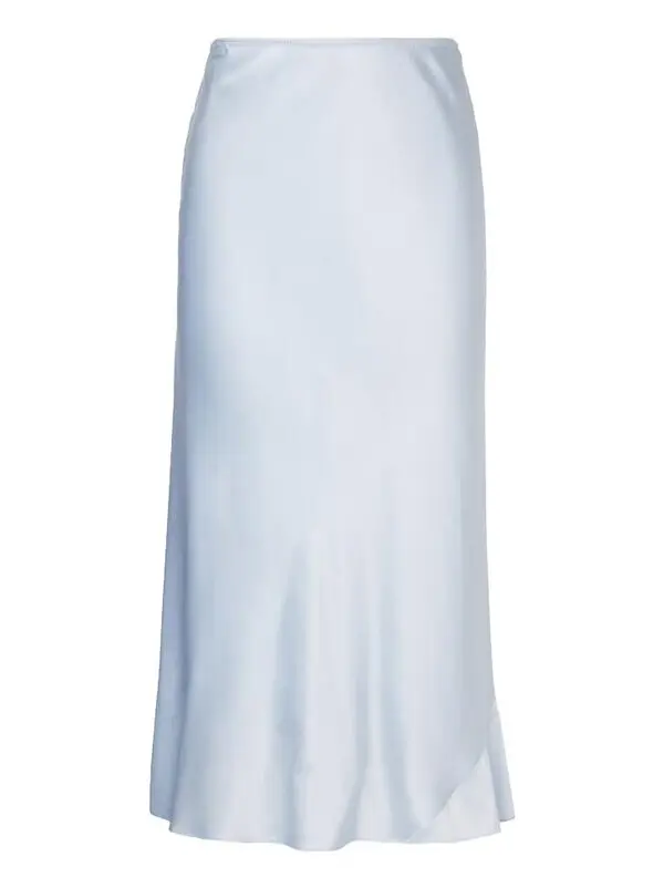 Dorothee Schumacher Satin Midi Skirt - Blue