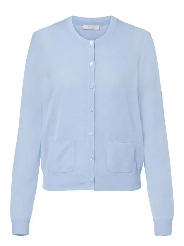Dorothee Schumacher Summer Semi-sheer Cotton-blend Cardigan - Blue