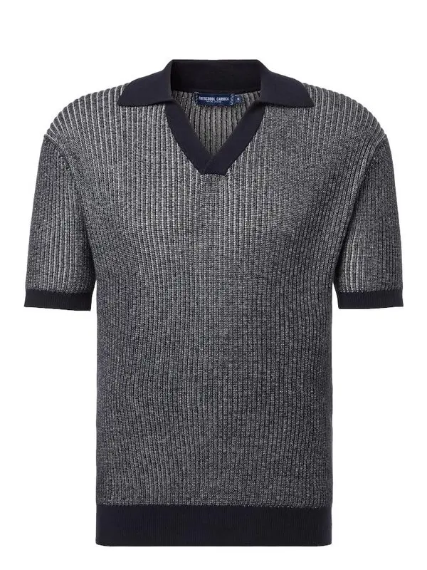 Frescobol Carioca Rino Cotton And Cashmere Polo Shirt - Blue