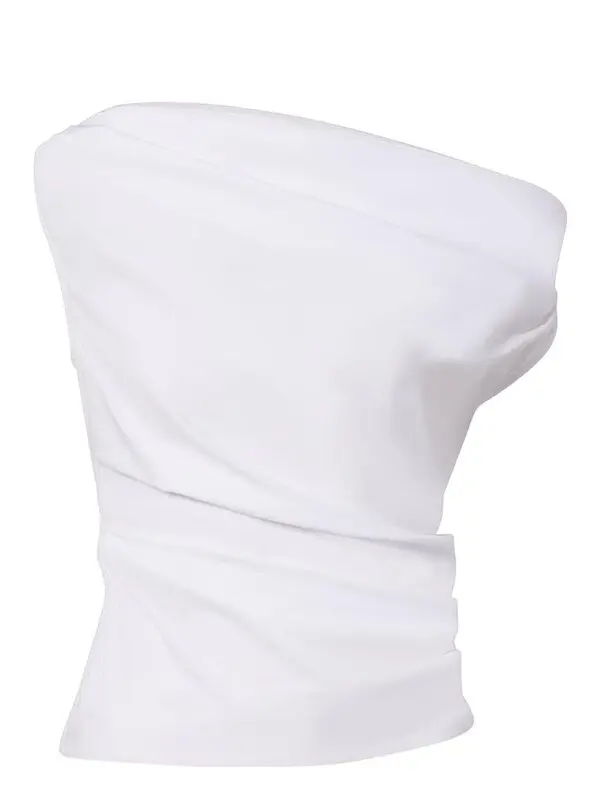 Staud Off-shoulder Cotton Top - White