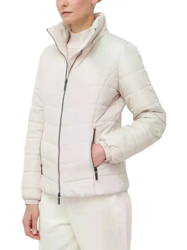 Armani Exchange Quilted Zip-up Puffer Jacket - Neutrals
