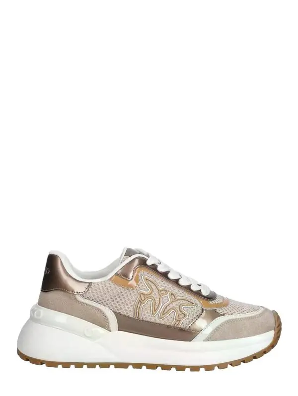 Pinko Gem 11 Lace-up Sneakers - Neutrals