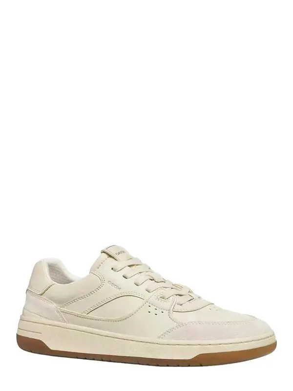 Geox Sedral Court Panelled Lace-up Sneakers - Neutrals