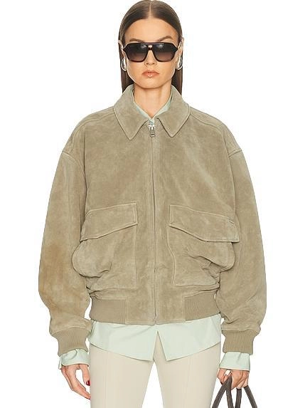 Citizens Of Humanity Vivienne Suede Jacket - Deep Olive